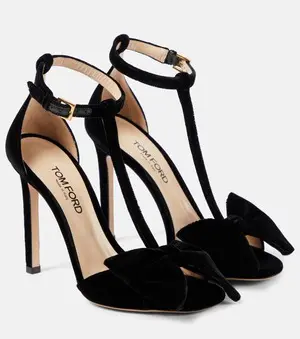 TOM FORD Brigitte Velvet Sandals