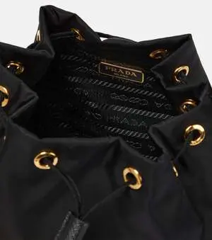 Prada Duet Small Re-nylon Bucket Bag - Black