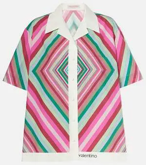 Valentino Garavani Printed Cotton Poplin Shirt