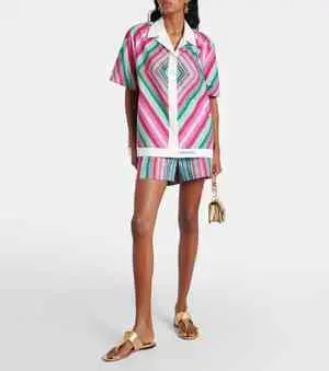 Valentino Garavani Printed Cotton Poplin Shirt