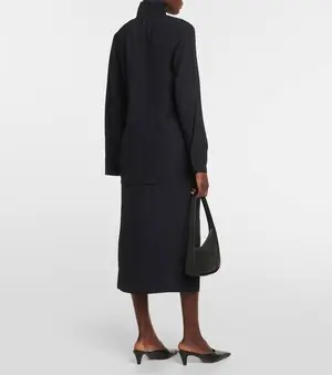 TOTEME High-neck Satin Blouse