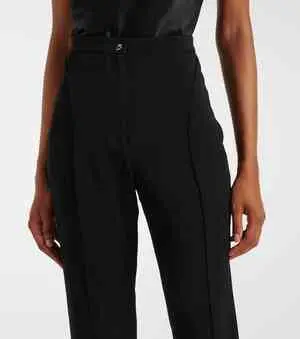 MUGLER High-rise Slim Pants - Black