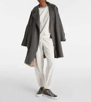 Brunello Cucinelli Cotton Jersey Sweatpants - White