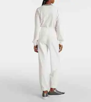 Brunello Cucinelli Cotton Jersey Sweatpants - White