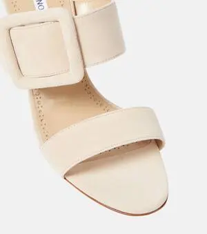 Manolo Blahnik Gable Suede Sandals