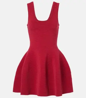 Simkhai Larina Flared Minidress - Red