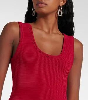 Simkhai Larina Flared Minidress - Red