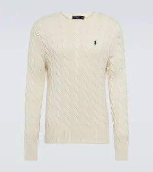 Polo Ralph Lauren Cotton Cable-knit Sweater - Neutrals