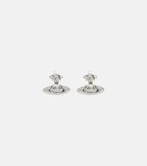 VIVIENNE WESTWOOD Pina Bas Relief Embellished Earrings - Silver
