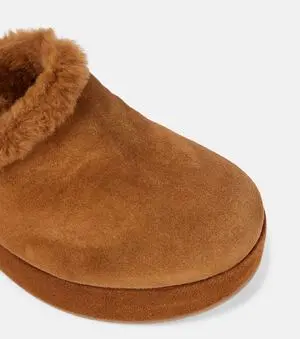 GIANVITO ROSSI Suede Platform Clogs
