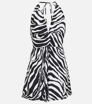 ALEXANDRA MIRO Irena Zebra-print Jumpsuit