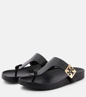 Tory Burch Mellow Leather Thong Sandals