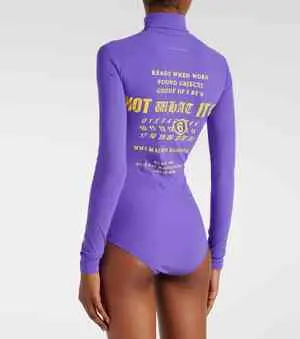 MAISON MARGIELA Logo Jersey Bodysuit