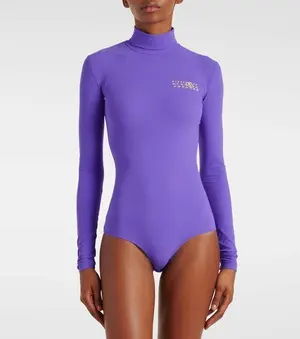 MAISON MARGIELA Logo Jersey Bodysuit