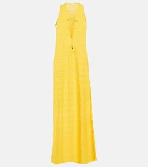Melissa Odabash Maddie V-neck Maxi Dress - Yellow