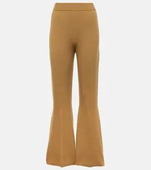 JOSEPH Wool-blend Knit Flared Pants