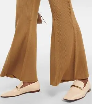 JOSEPH Wool-blend Knit Flared Pants