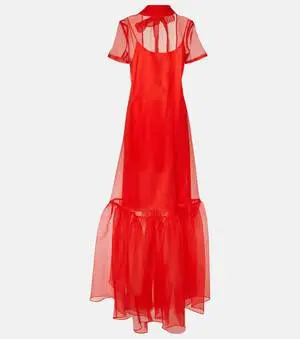 Staud Calluna Ruffled Organza Gown