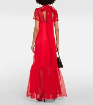 Staud Calluna Ruffled Organza Gown