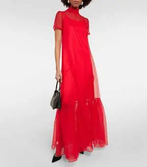 Staud Calluna Ruffled Organza Gown