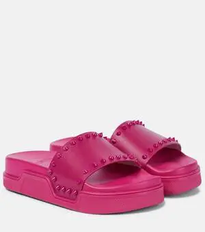 CHRISTIAN LOUBOUTIN Pool Studded Slides