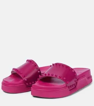 CHRISTIAN LOUBOUTIN Pool Studded Slides