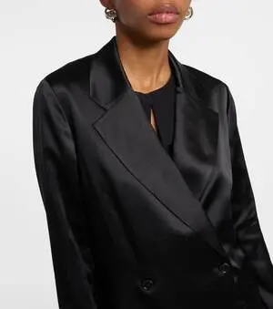 JOSEPH Joubert Silk Satin Jacket - Black
