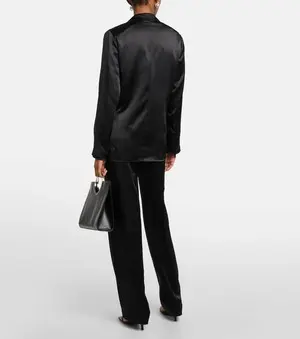 JOSEPH Joubert Silk Satin Jacket - Black