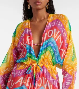 Valentino Garavani Logo Cotton-blend Beach Cover-up