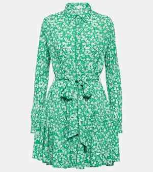 Poupette St Barth Kimi Printed Shirt Dress - Green