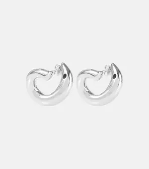Bottega Veneta Sterling Hoop Earrings - Silver