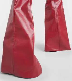 Rick Owens Bolan High-rise Coated Jeans