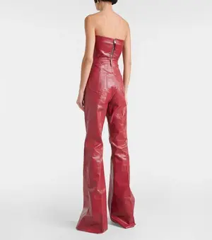 Rick Owens Bolan High-rise Coated Jeans