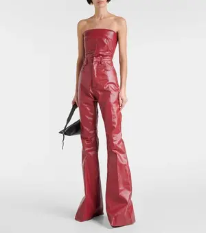 Rick Owens Bolan High-rise Coated Jeans