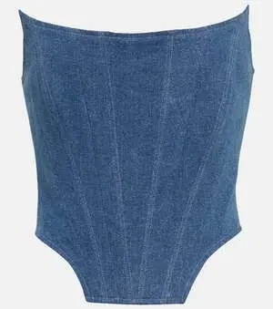 Giuseppe Di Morabito Denim Bustier Top