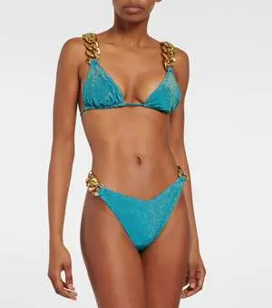 SAME Chain-detail Bikini Bottom - Green