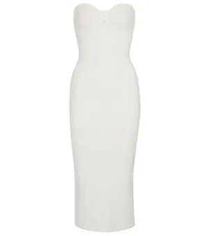 Galvan Thalia Strapless Midi Dress