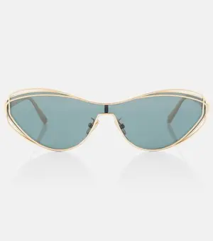 Dior Cat Eye Sunglasses - Gold