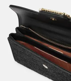 ROGER VIVIER Bouquet Mini Tweed Clutch