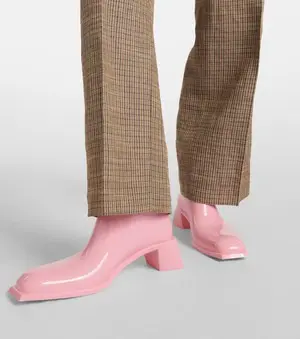 Acne Studios Soap Logo Ankle Boots - Pink