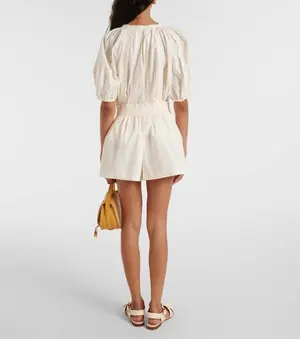 Ulla Johnson Marn Cotton Poplin Shorts