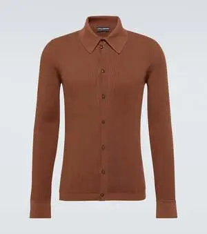 Dolce & Gabbana Wool-blend Polo Sweater