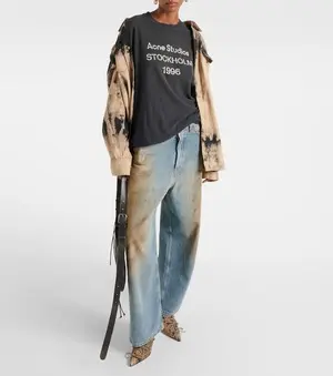 Acne Studios Logo Cotton-blend T-shirt