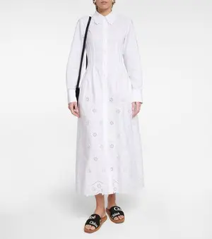 Chloé Woody Canvas Slides - Black