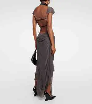 DIDU Draped Maxi Dress