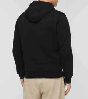 Stone Island Compass Cotton Jersey Hoodie - Black