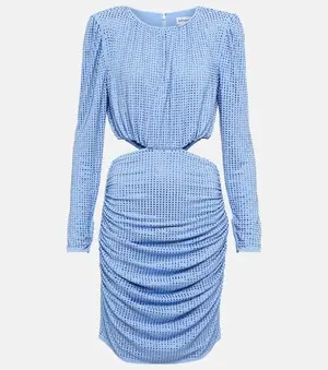 SELF-PORTRAIT Embellished Cutout Minidress