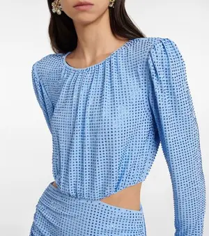 SELF-PORTRAIT Embellished Cutout Minidress