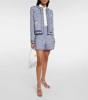 Rebecca Vallance Matteo Striped Boucle Jacket