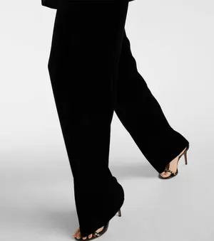 Etro Velvet Straight Leg Trousers